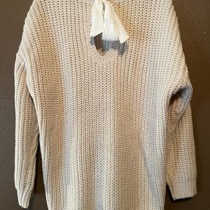 torrid | Sweaters | Torrid Womens Cable Knit Tie Back Sweater Size 2x ...